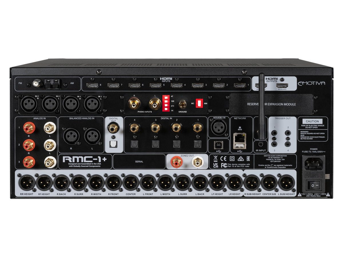 NEW | RMC-1+ 16 Channel Dolby Atmos & DTS:X Cinema Processor – Emotiva ...