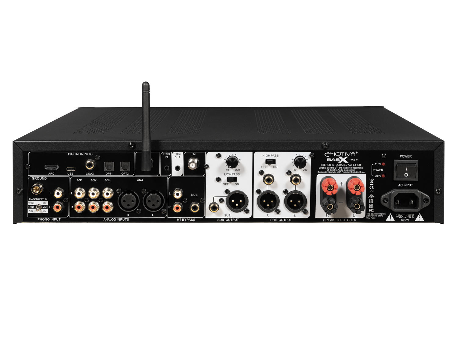 BasX TA2+ Stereo Integrated Amplifier with DAC, HDMI ARC & USB-C ...