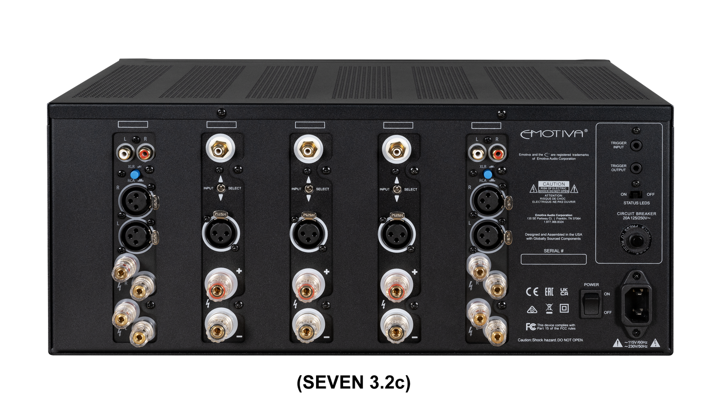 Xpa C Compact Chassis Power Amplifier Emotiva Audio Corporation