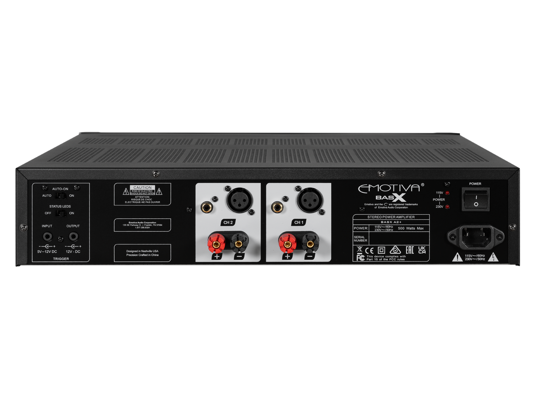 BasX A2+ Stereo Amplifier – Emotiva Audio Corporation