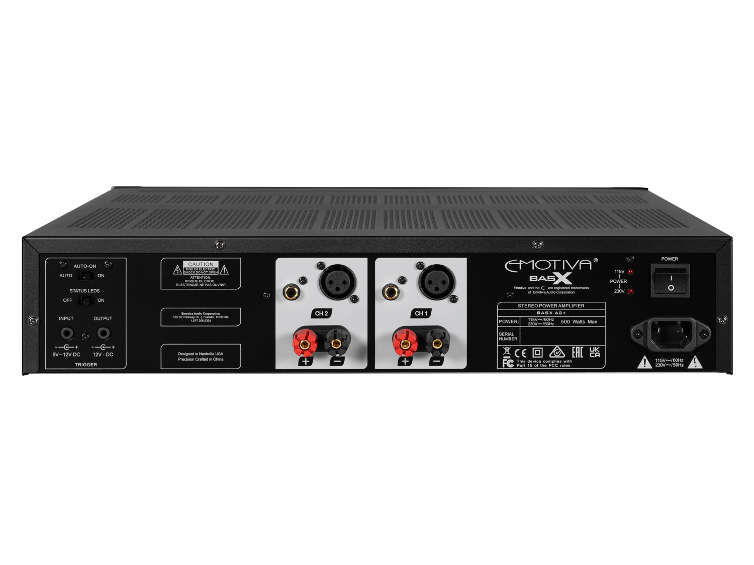 BasX A2+ Stereo Amplifier – Emotiva Audio Corporation