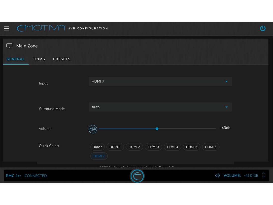 NEW | RMC-1+ 16 Channel Dolby Atmos & DTS:X Cinema Processor – Emotiva ...