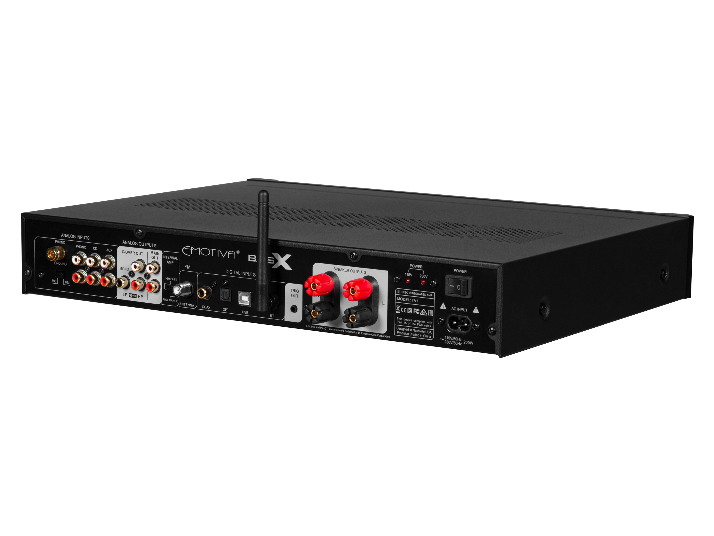 BasX TA1 Stereo Preamp/DAC/Tuner With Integrated Amplifier – Emotiva ...